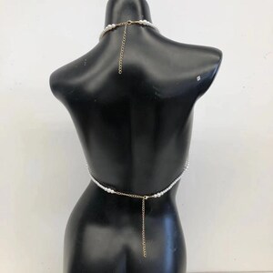Pearl Body Chain, Heart-shaped Pearl Body Jewelry, Pearl Body Chain Bra ...