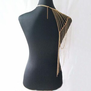 Gold Shoulder Chain Shoulder Necklace Body Chain Tassel - Etsy