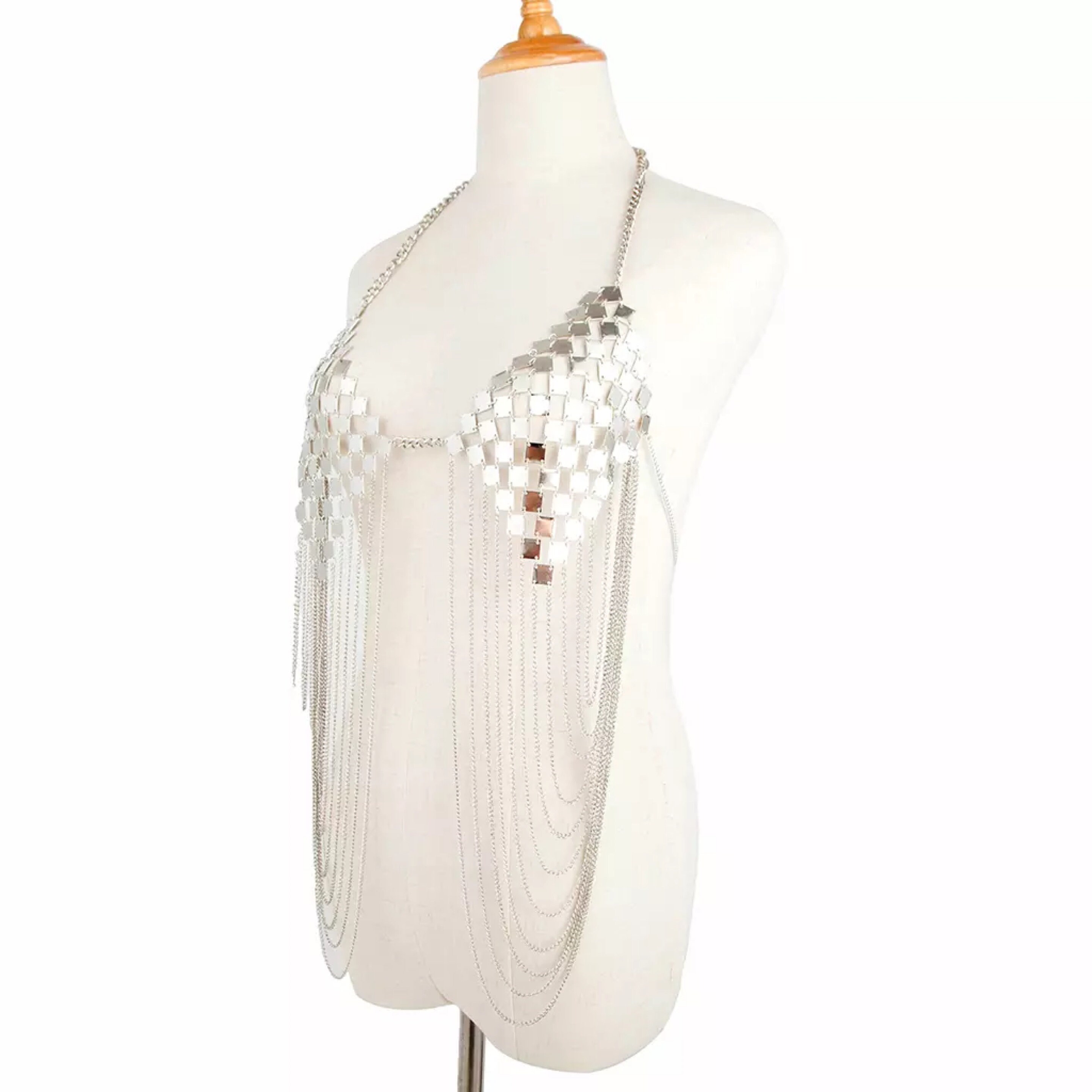 Body Chain Accessories Body Harness Bra Harness Bra - Etsy