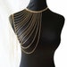 Gold Shoulder Chain Shoulder Necklace Body Chain Tassel - Etsy