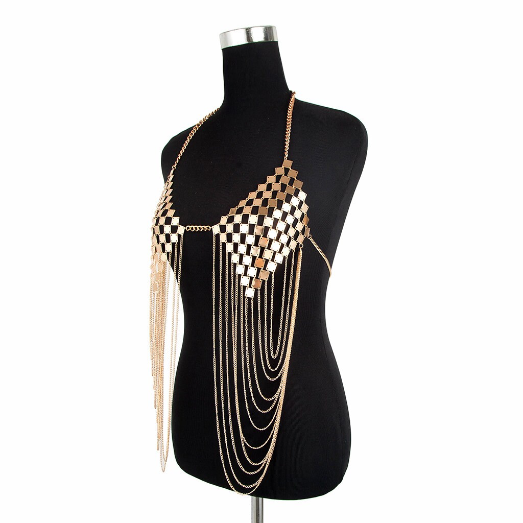Body Chain Accessories Body Harness Bra Harness Bra - Etsy