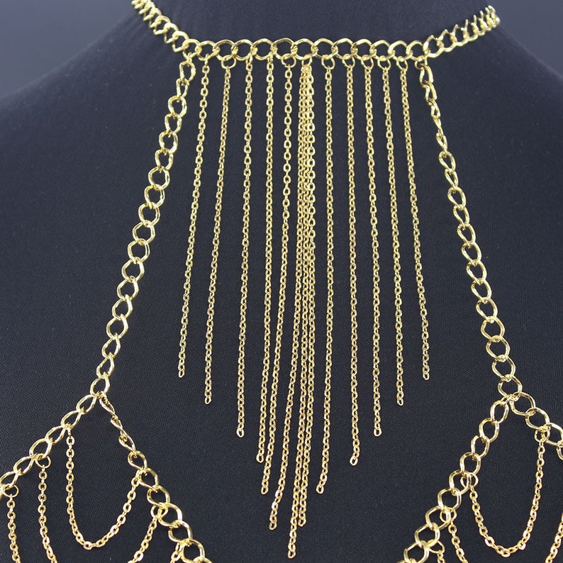 Body Chain Body Jewelry Gold Body Chain Body Necklace - Etsy