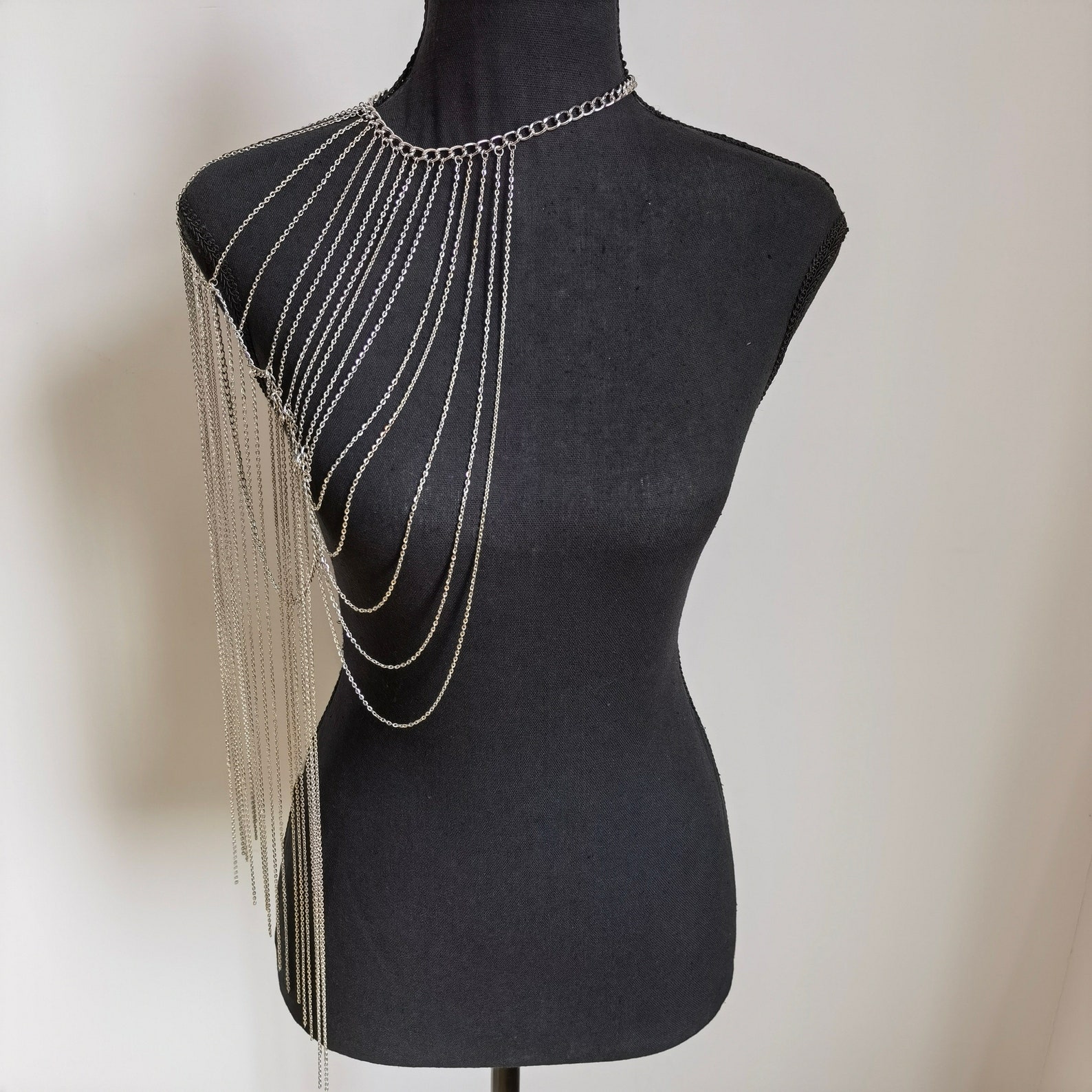 Gold Shoulder Chain Shoulder Necklace Body Chain Tassel - Etsy