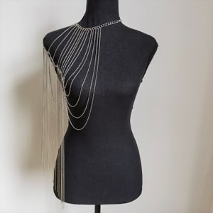 Gold Shoulder Chain Shoulder Necklace Body Chain Tassel - Etsy