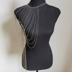 Gold Shoulder Chain Shoulder Necklace Body Chain Tassel - Etsy