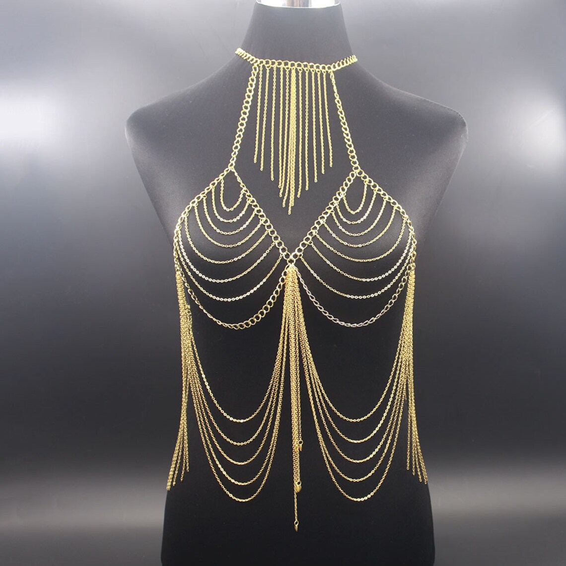 Body Chain Body Jewelry Gold Body Chain Body Necklace - Etsy