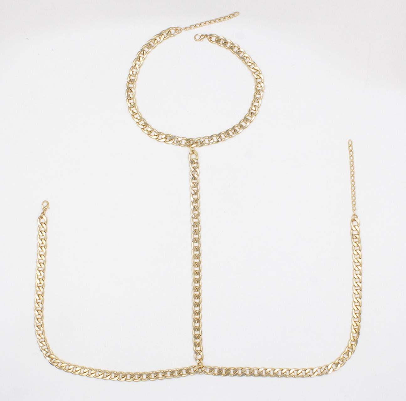 Sexy Gold Chain Bra Chain Bra Top Simple Body Chain Body - Etsy