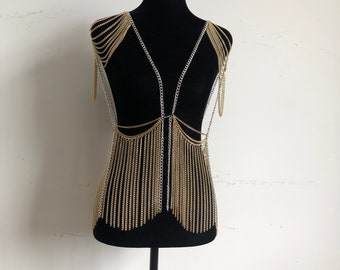 Open Back Chain Top - Etsy