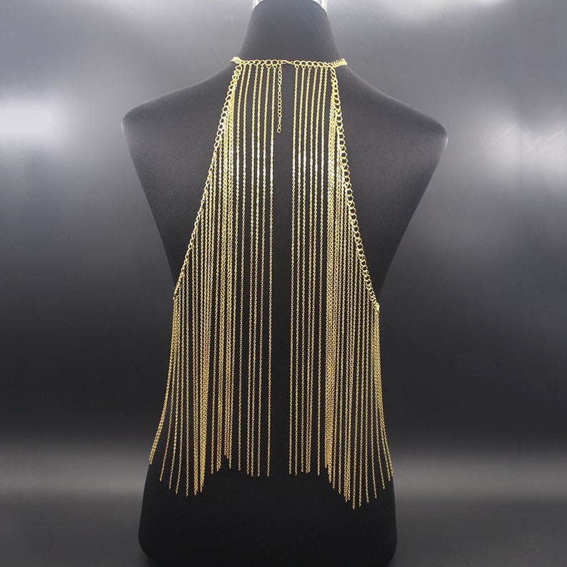 Body Chain Body Jewelry Gold Body Chain Body Necklace - Etsy