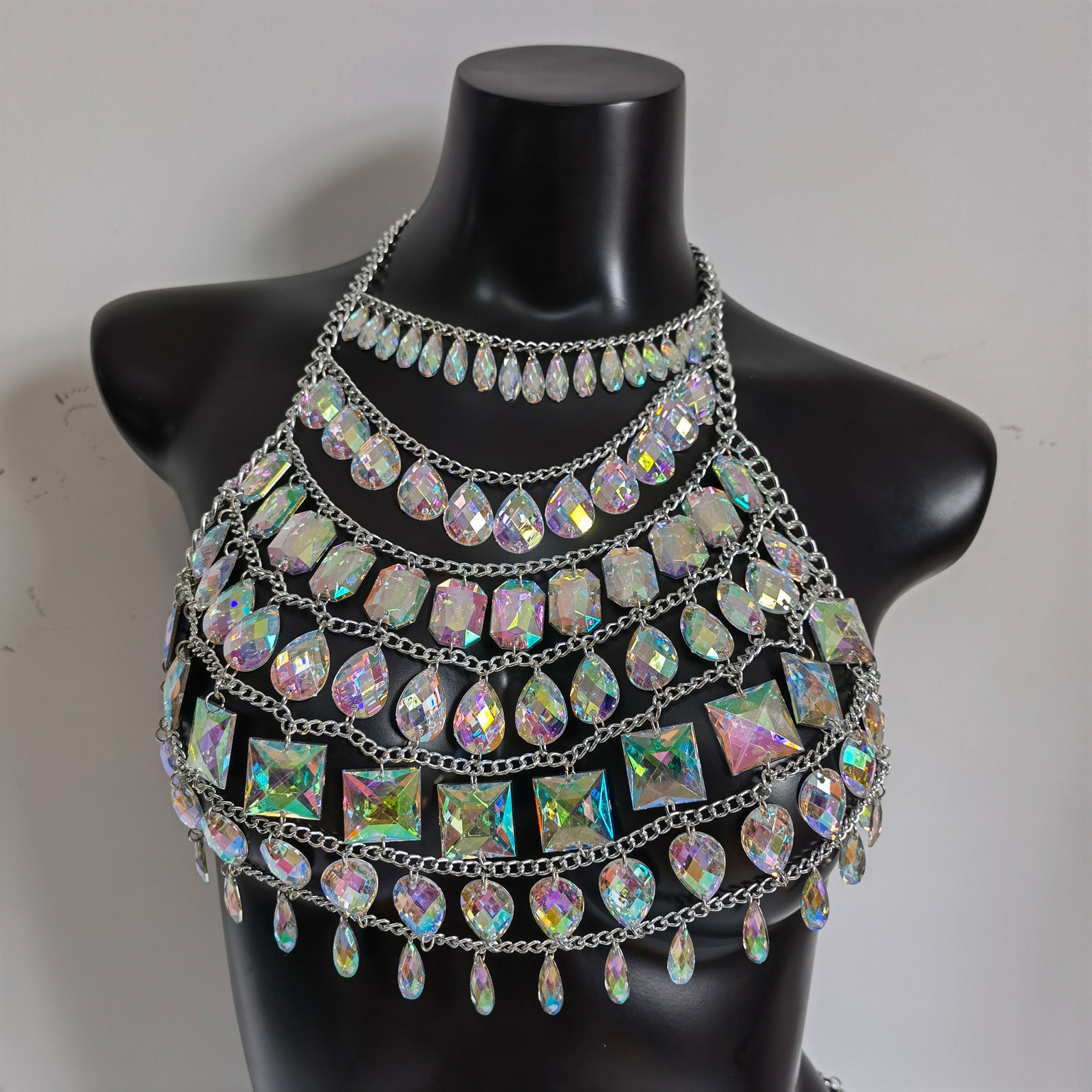 Fashion Water Drop Acrylic Bikini Chain Skirt Body Chain - Etsy
