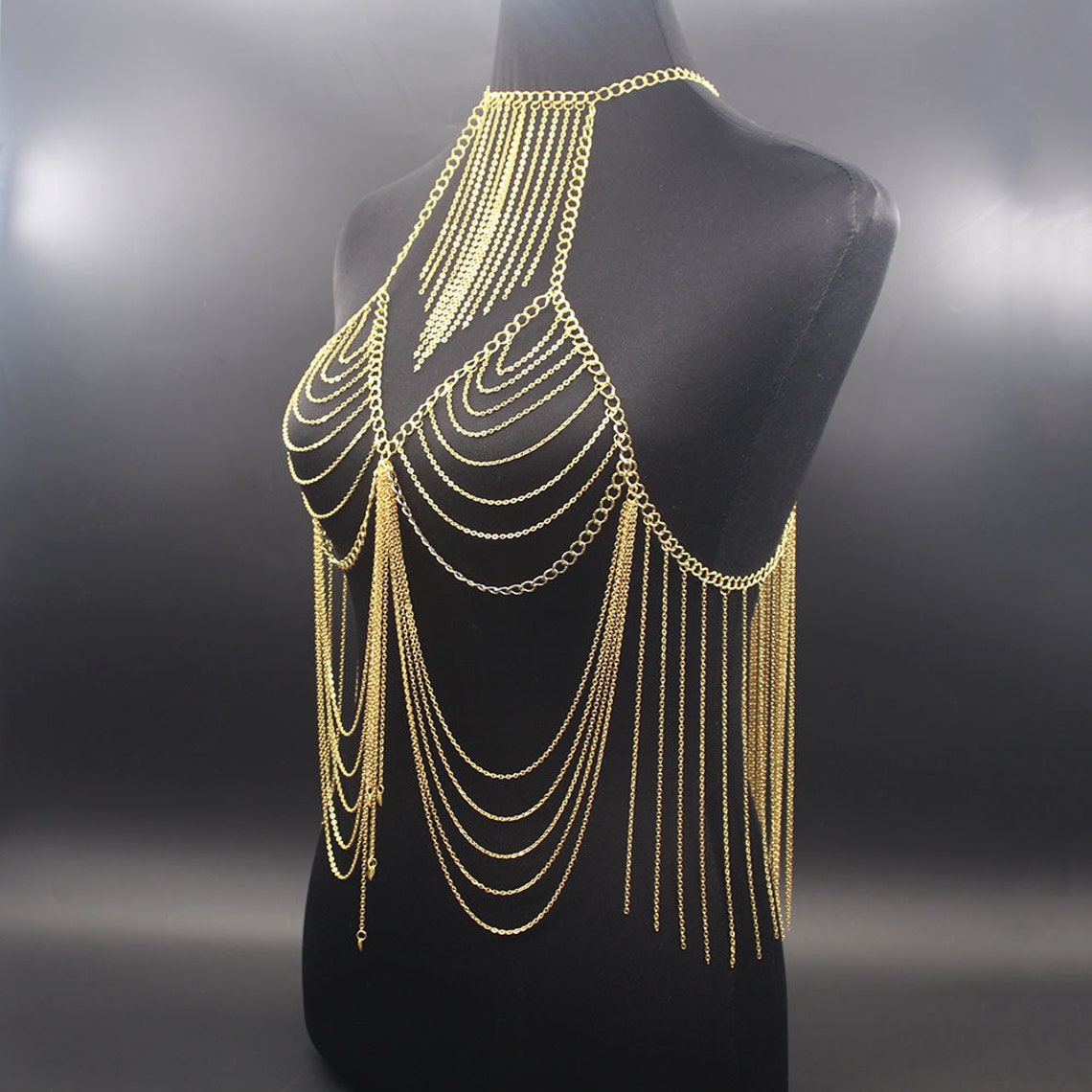 Body Chain Body Jewelry Gold Body Chain Body Necklace - Etsy