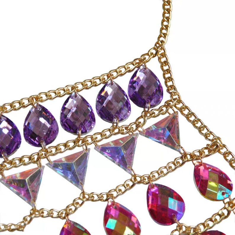 Body Chain Coin Tassel Body Chain Body Chain Gem Body - Etsy