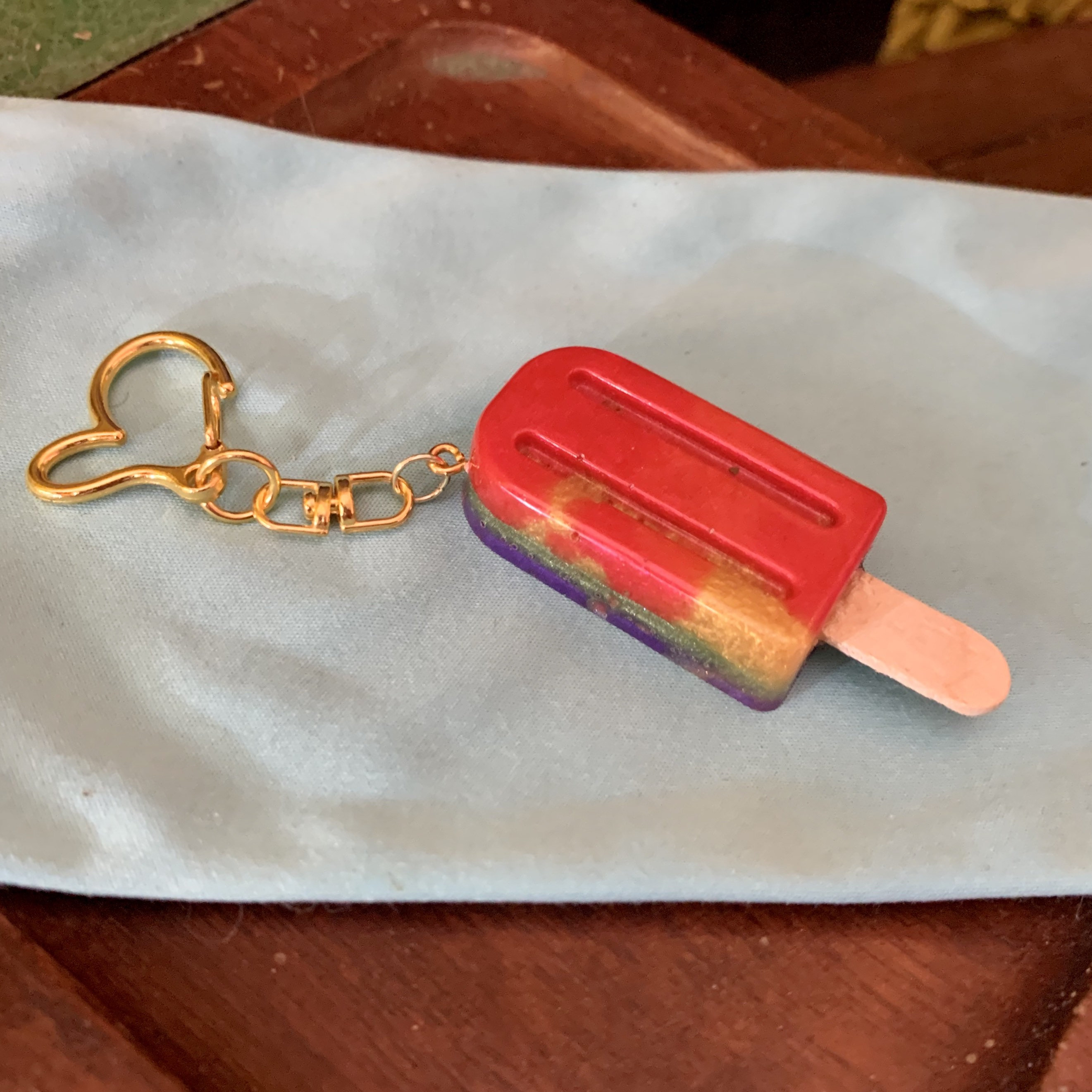 Rainbow Drip Ice Pop Keychain...i WANT IT - Etsy UK