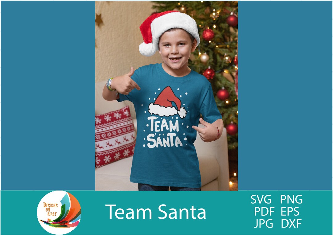 Team Santa SVG | Christmas Santa SVG | Santa SVG | Santa Clip Art ...