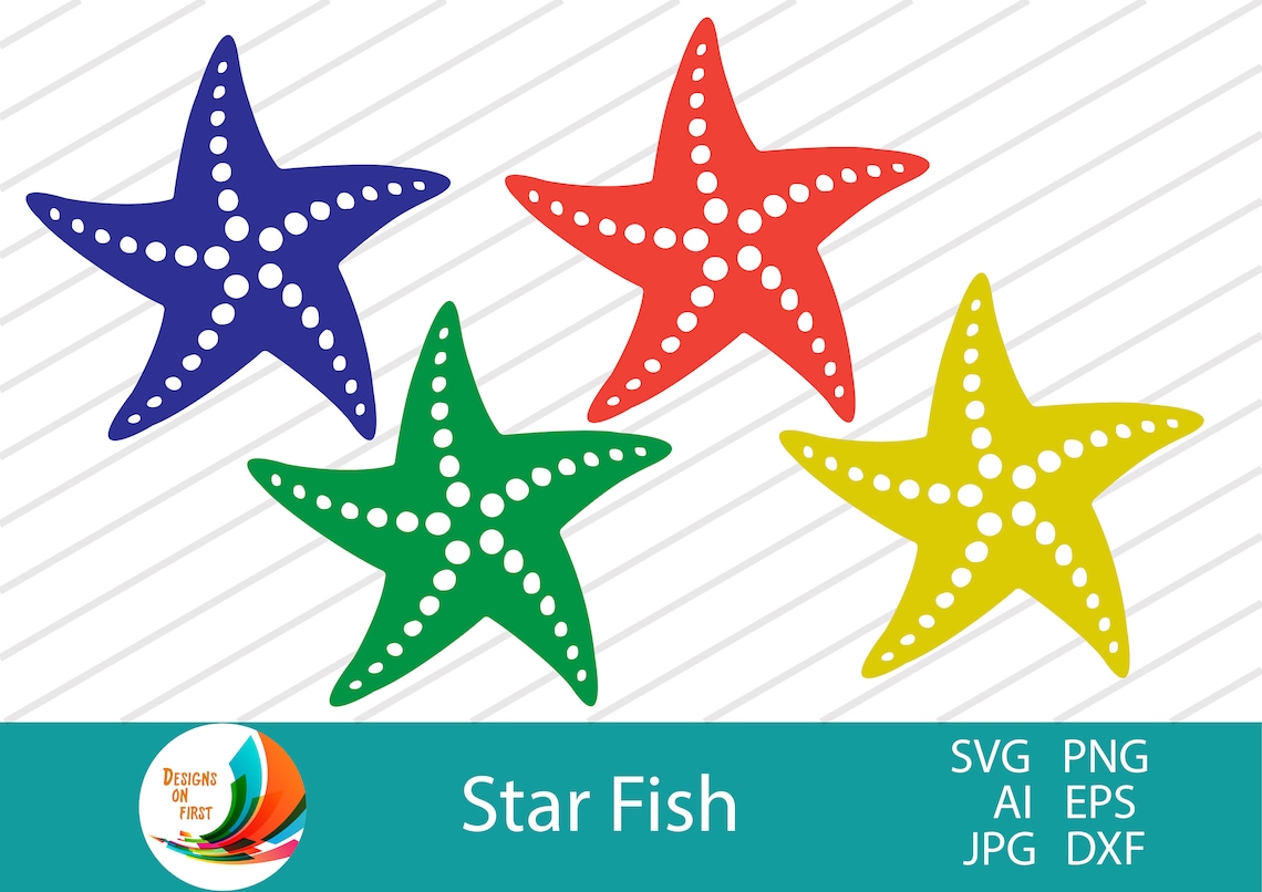 Starfish Svg Marine Clip Art Cricut Cut Files Starfish - Etsy