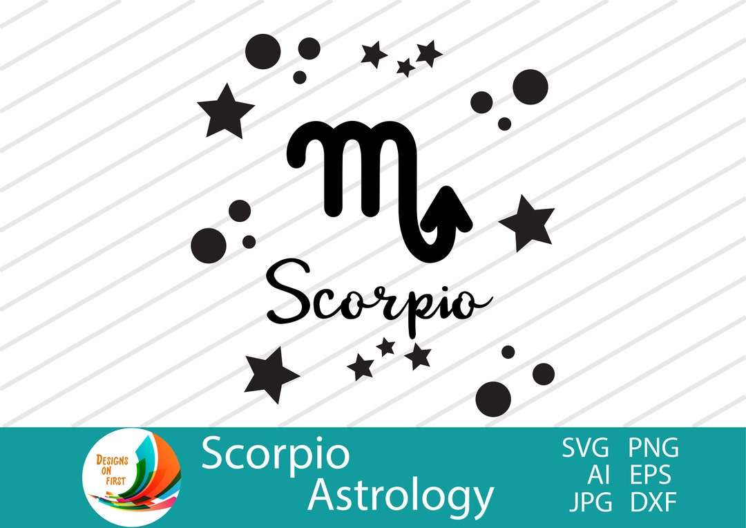 Scorpio Star Sign SVG | Astrology Zodiac SVG | Zodiac Signs SVG ...