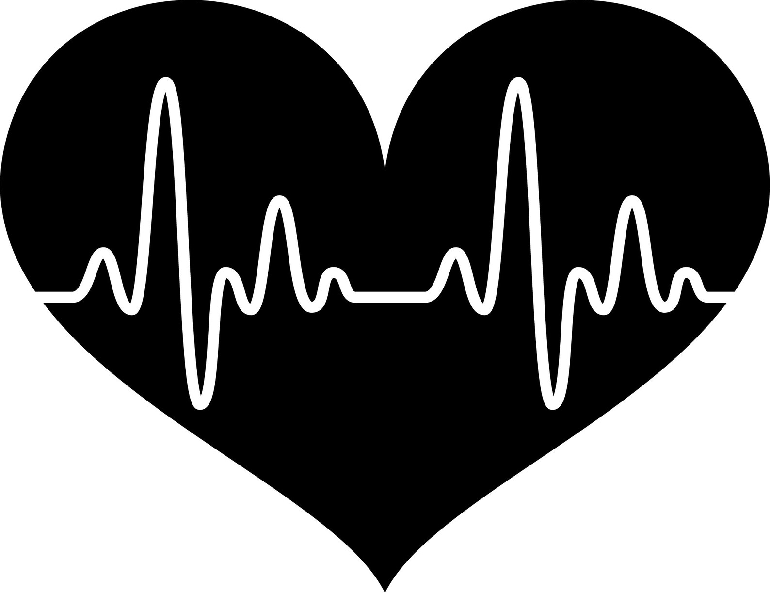Heartbeat EKG Pulse SVG | Heartbeat Line SVG | Heartbeat Pulse | Cricut ...