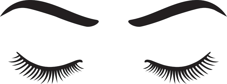 Womens Eyelids Svg Womens Eyebrow Svg Winking Eyelashes - Etsy Canada