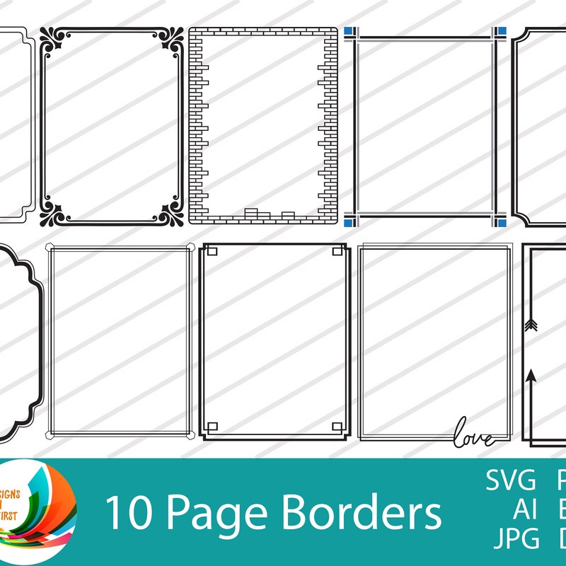 Border Clip Art - Etsy