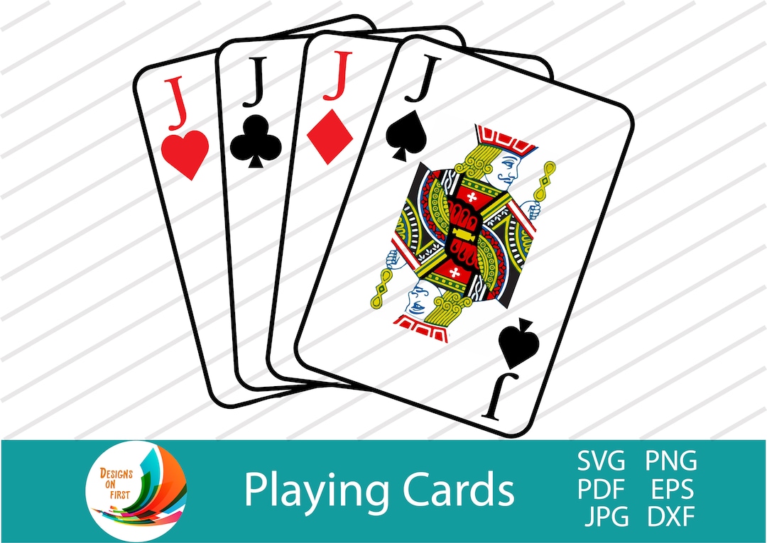 Playing Cards 4 Jackssvg |cut Files Svg | Cards Clip Art | Cricut Cut ...