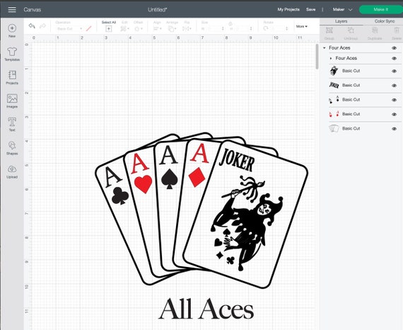 4 Ace Card Drawing