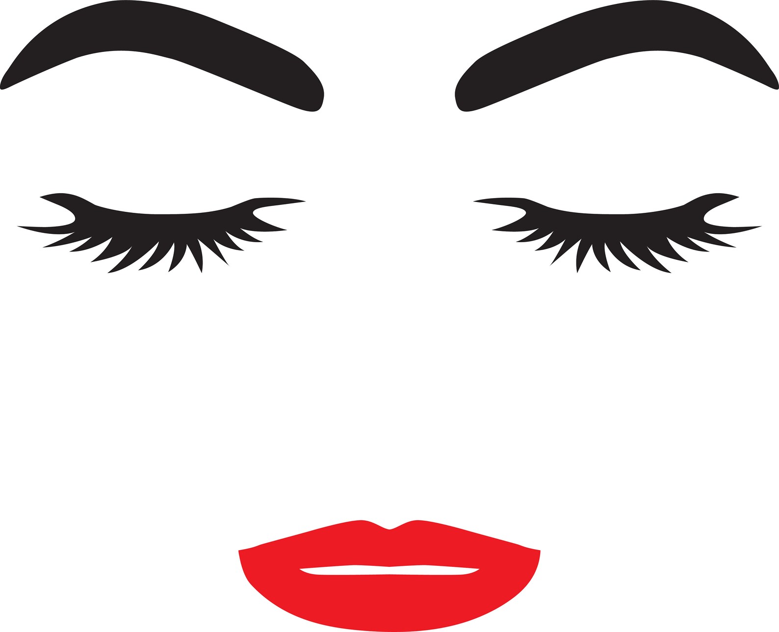 Womens Eyelids Svg Womens Eyebrow Svg Winking Eyelashes | Etsy