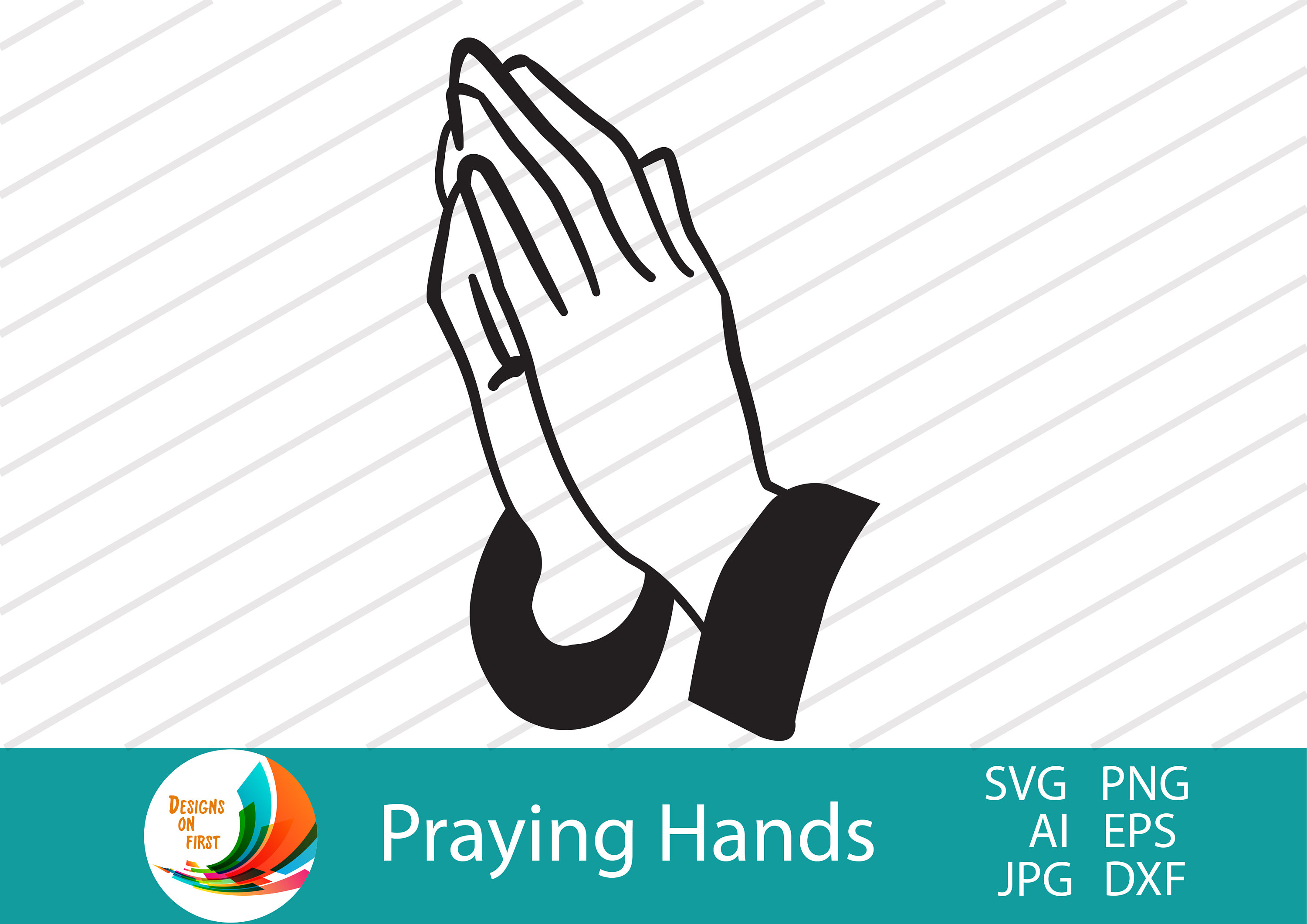 Orar manos svg / orar clip arte / Cricut Cortar archivos / - Etsy España