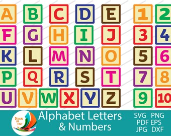 Building Block Alphabet Svg - Etsy
