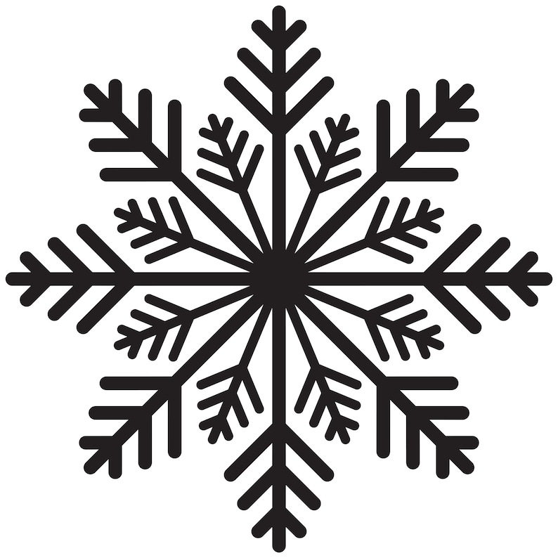Flocon de neige de Noël svg Silhouette et Cricut svg | Etsy