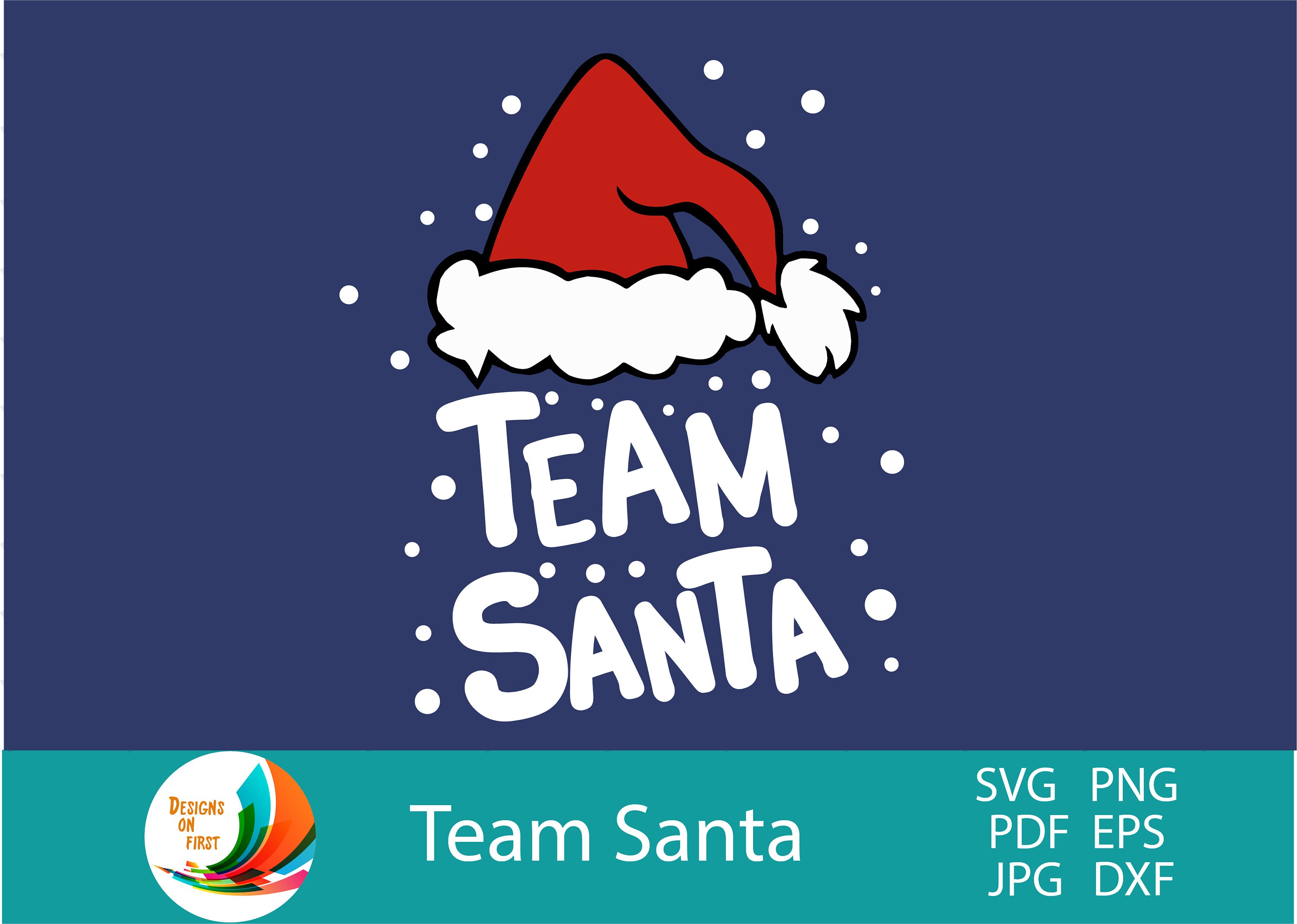Team Santa SVG Christmas Santa SVG Santa SVG Santa Clip | Etsy