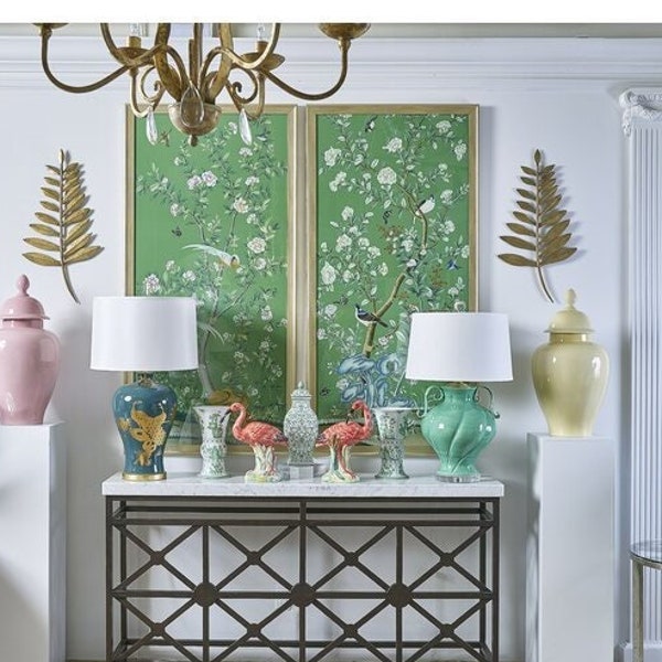 Yellow Chinoiserie Fabric - Etsy