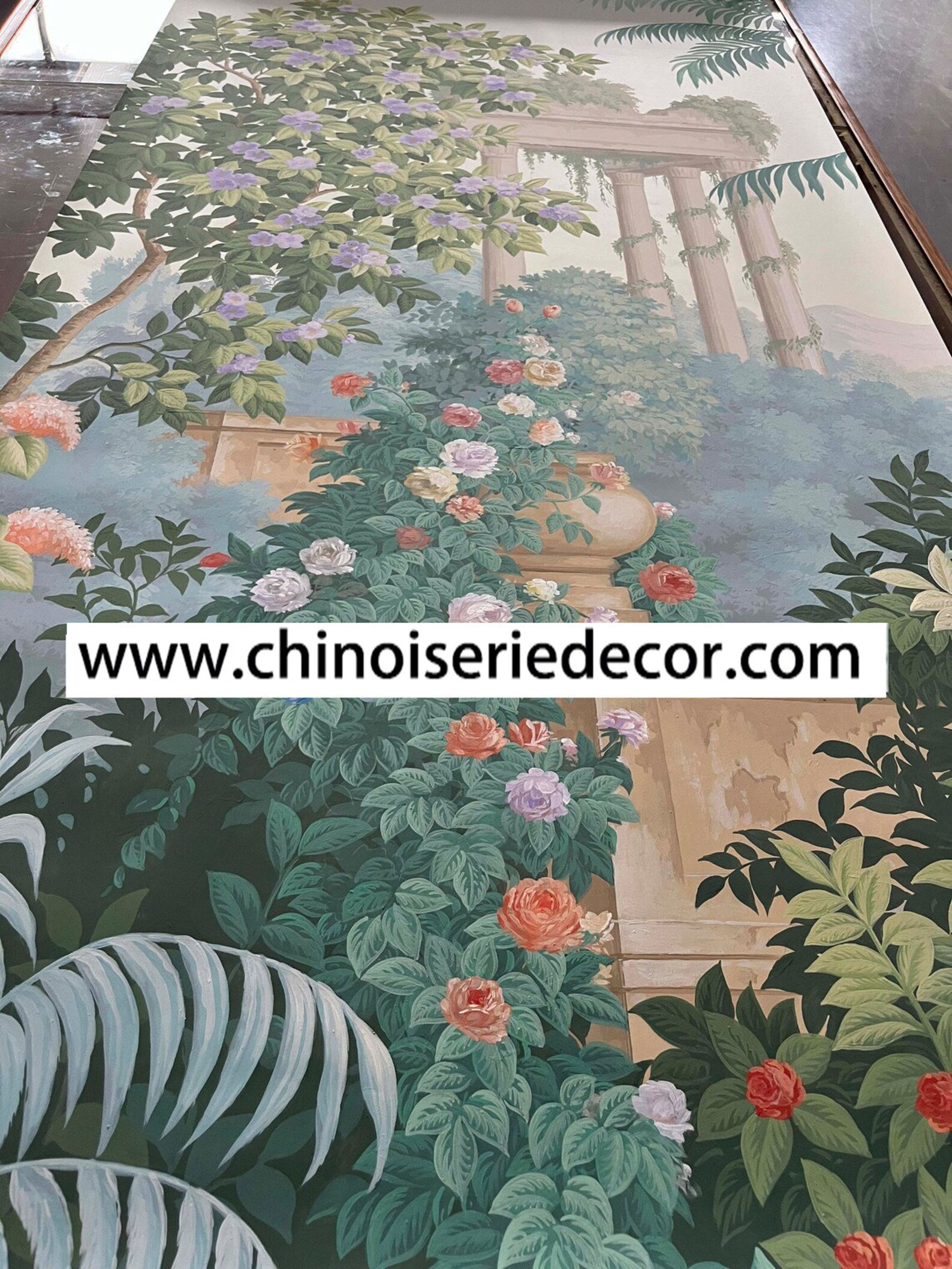 Paradise Wallpaper Panoramic Murals Handpainted Artworks on Scenic ...