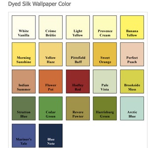 Ground Color Chart---dyed Silk Color Chart---metallic Wallpaper Color ...