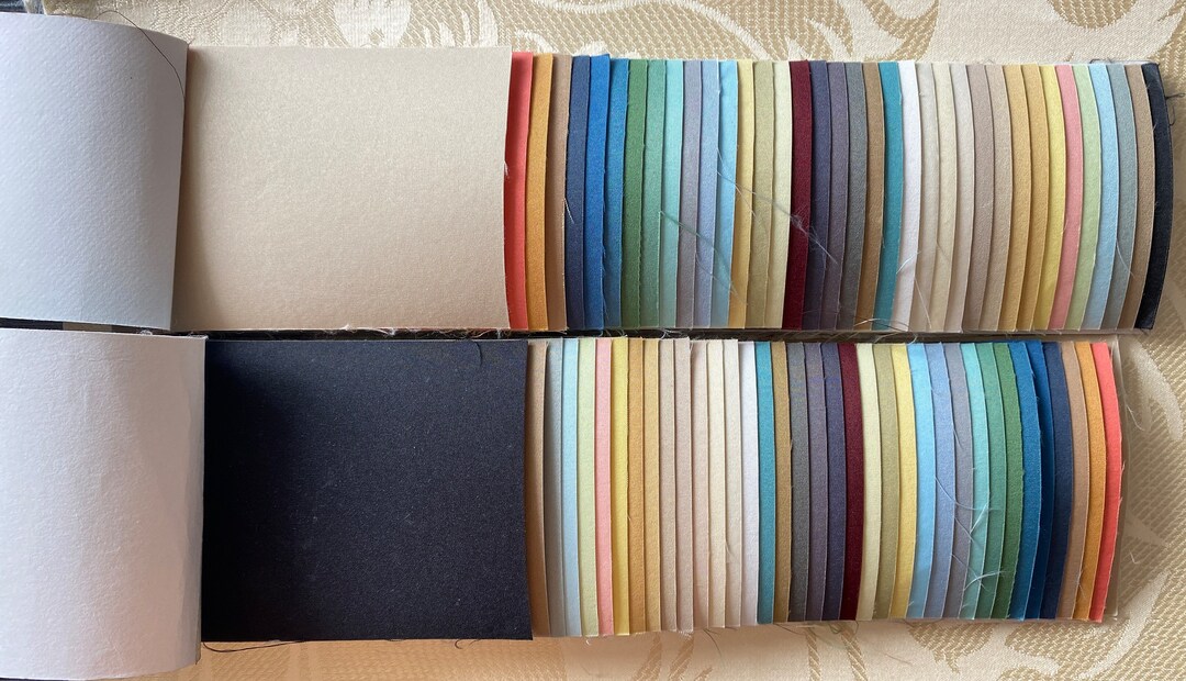 Dyed Silk Wallpaper Color Chart - 24 Basic Colors - Etsy
