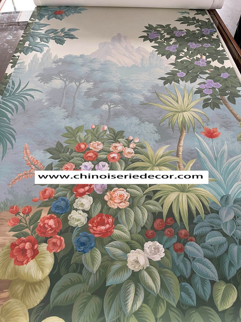 Paradise Wallpaper Panoramic Murals Handpainted Artworks on Scenic ...
