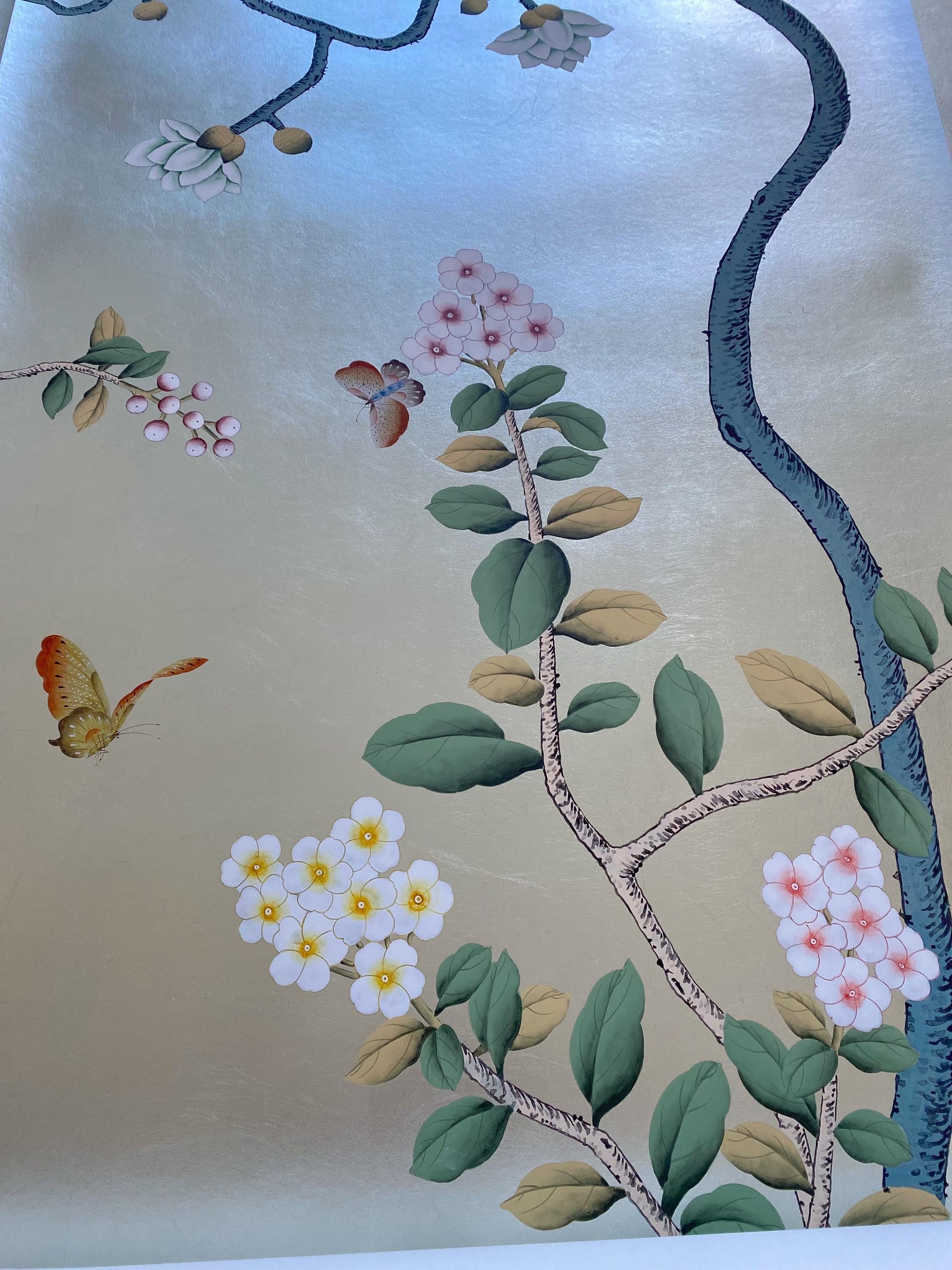 Luxury Champagne Wallpaper ---chinoiserie Champagne Wallpaper ...