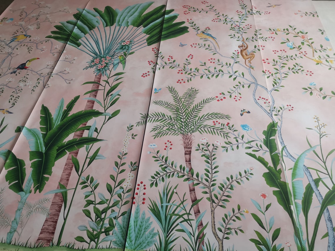 Amazonia Wallpaper-tropical Jungle Wallpaper-tropical - Etsy