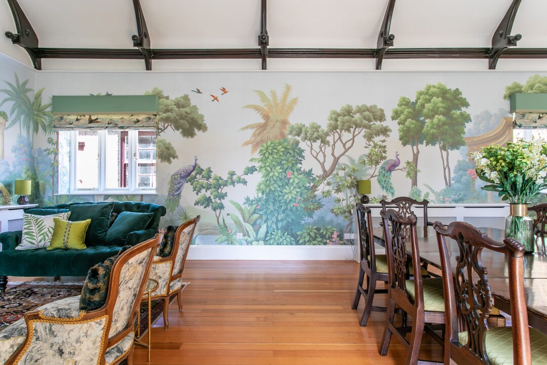 Paradise Wallpaper Panoramic Murals Handpainted Artworks on Scenic ...