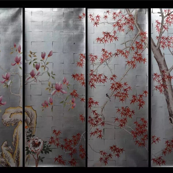 Painted Japanese Panels - Etsy
