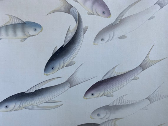 Sample in Stock Fish handpainted Silk - Etsy