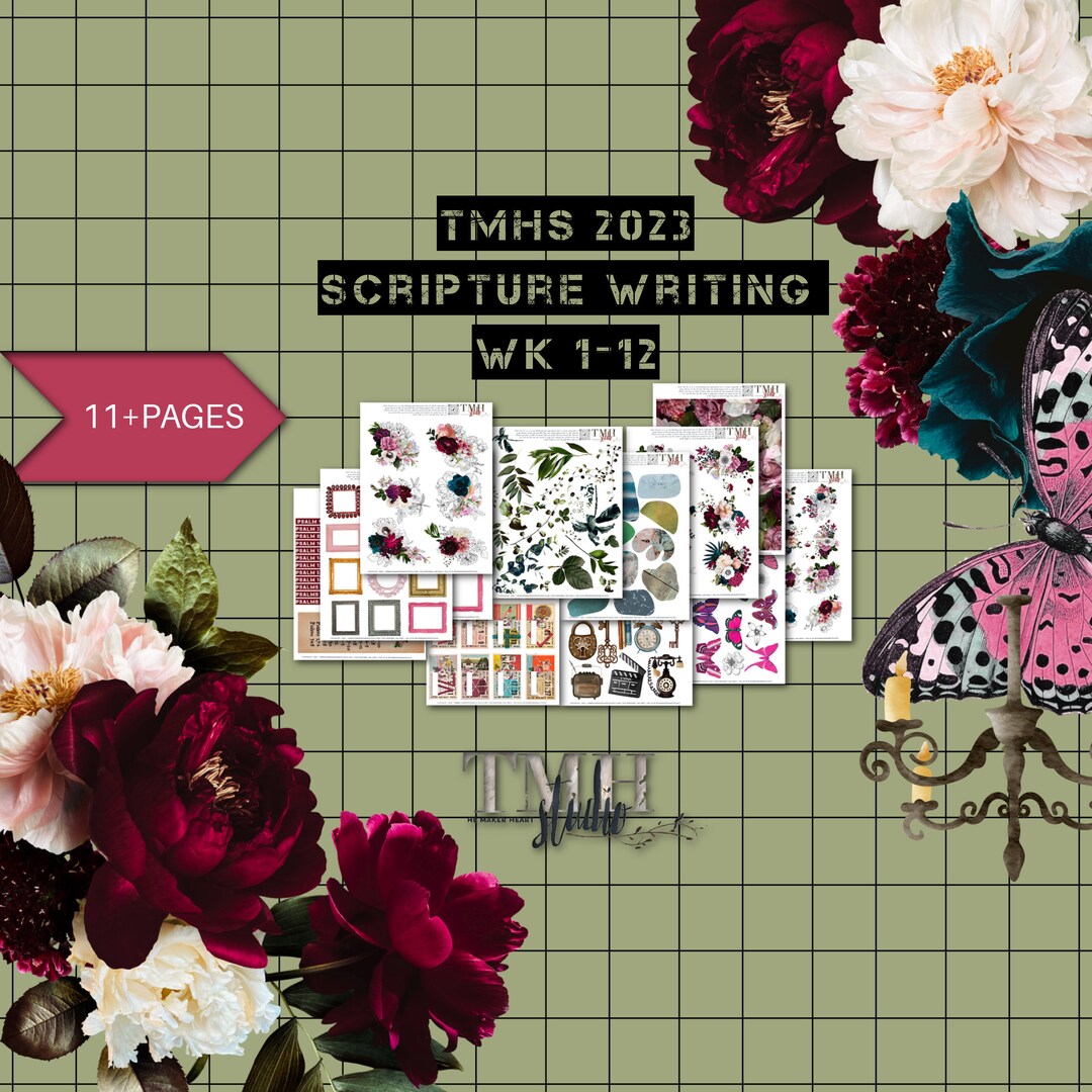 TMHS Scripture Writing Word Study 2023 Wk 1-13 - Etsy