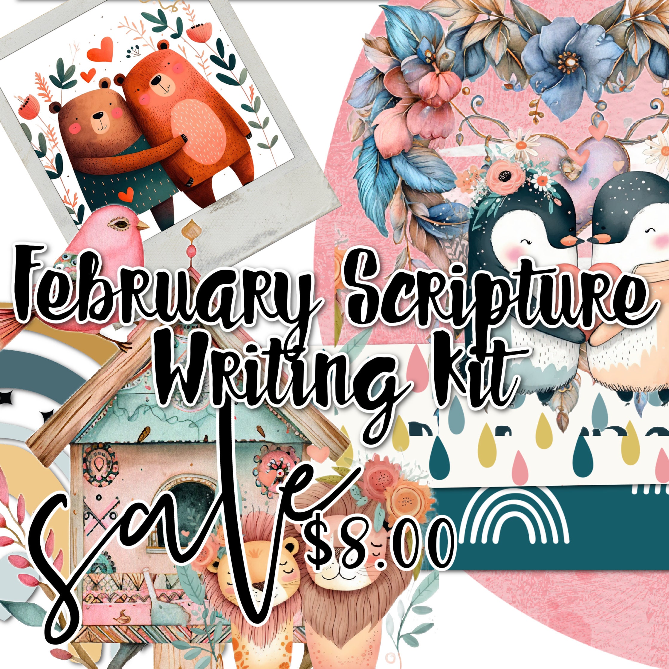 February 2024- Scripture Writing - Etsy