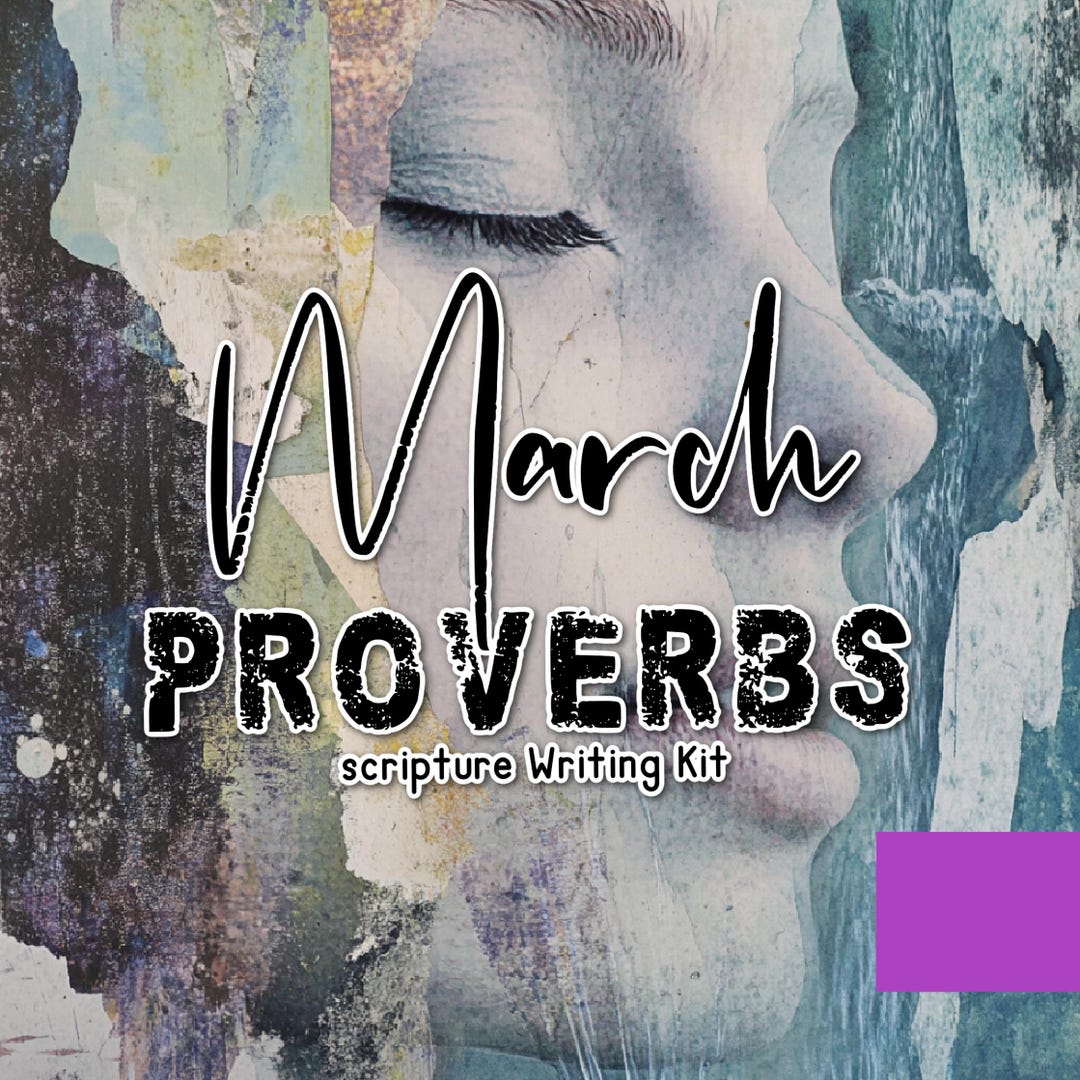 March 2025- Proverbs Scripture Writing BASIC KIT - Etsy