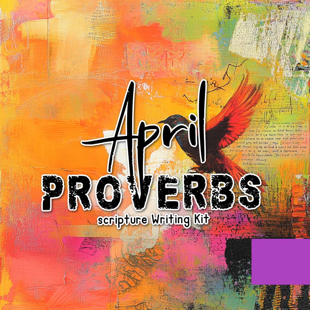 April 2025- Proverbs Scripture Writing BASIC KIT - Etsy
