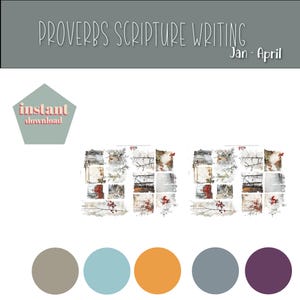 Proverbs Winter Inspired Collage Sheet- Background - Etsy