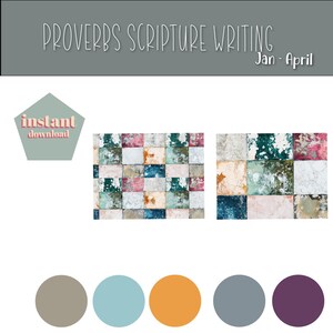Proverbs Winter Inspired Collage Sheet- Background - Etsy