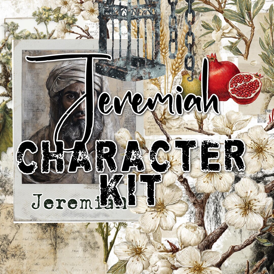 Jeremiah Character Kit | Printable Bible Study & Journaling Set - Etsy