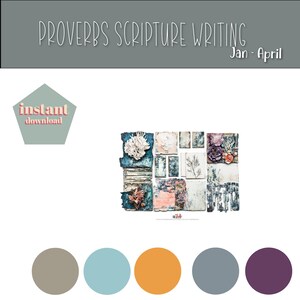 Proverbs Winter Inspired Collage Sheet- Background - Etsy