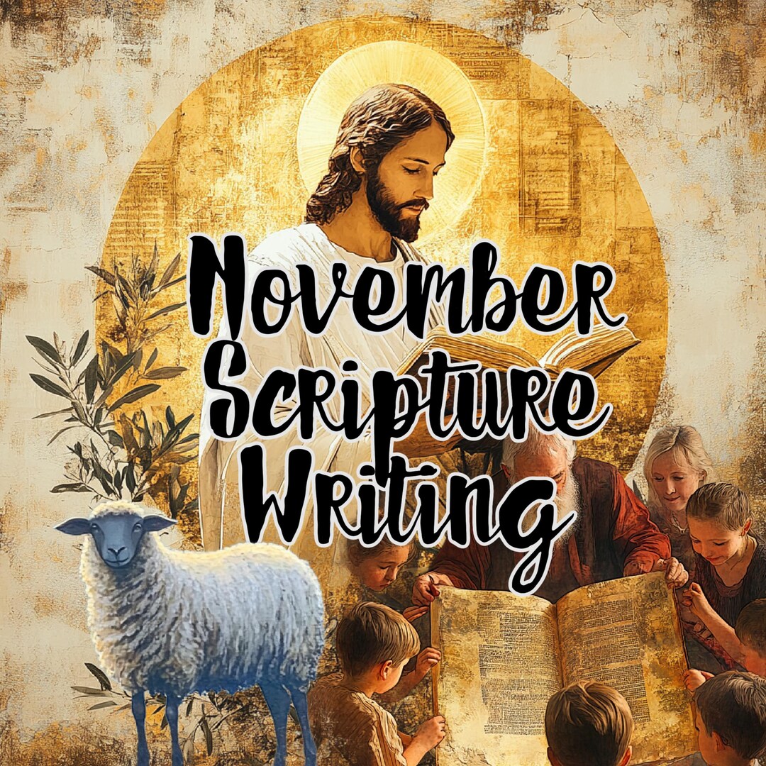 November Scripture Writing Kit - Inspired by Psalms 78-81 - Etsy