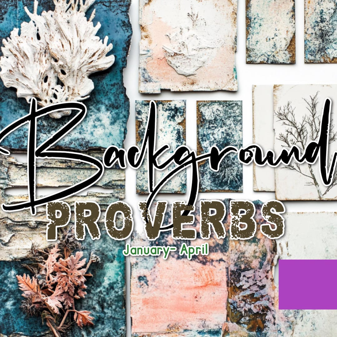 Proverbs Winter Inspired Collage Sheet- Background - Etsy